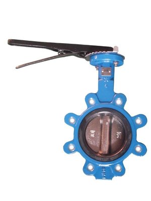EPDM Seated Manual Lug Butterfly Valves Wafer Type For Ship Building / Textile