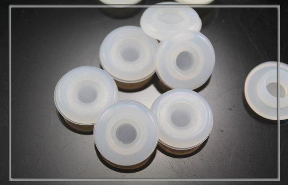 contact lens silicone rubber stopper 20mm , customized molded