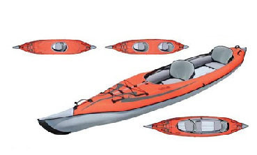 OEM /ODM 2 Rod Holders, Molded Rubber Handles Inflatable Sports Boat Kayaks