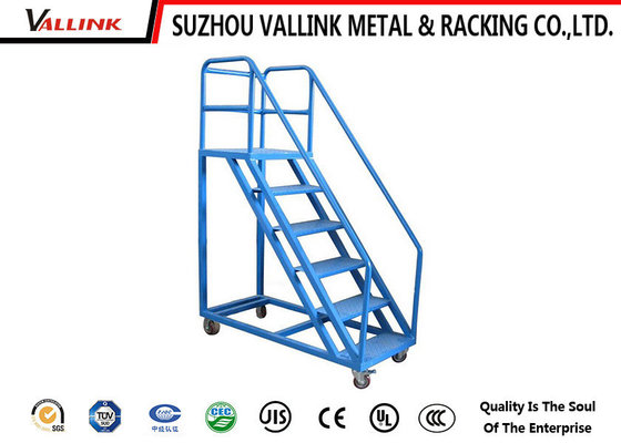 Custom Mobile Platform Ladder For Diy Hardware Store / Hospital