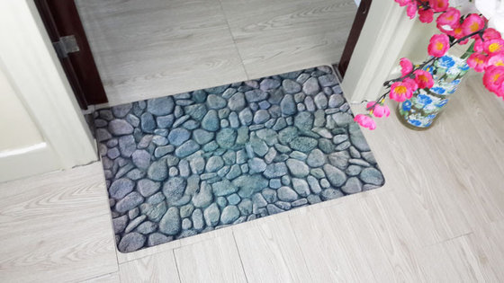 Eco-Friendly Beautiful Rubber Floor Carpet , Custom Rubber Floor Mats