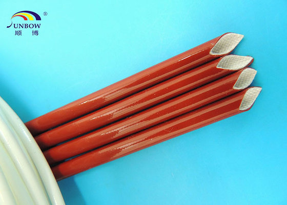 Black White Red Custom Silicone Fiberglass Sleeving for Joint Insulating 4000V  4KV
