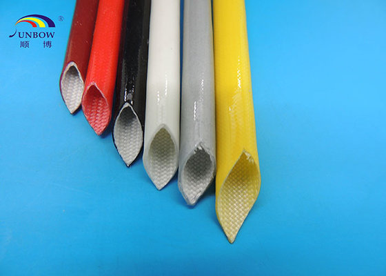 Black White Red Custom Silicone Fiberglass Sleeving for Joint Insulating 4000V  4KV