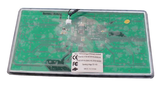 Militaty silicone rubber backlight keyboard with sealed touchpad for ruggdized computer