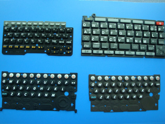 Black Remote Controllers Silicone Rubber Keypad Cover and 50A  printing white and black With carbon pills with backlight