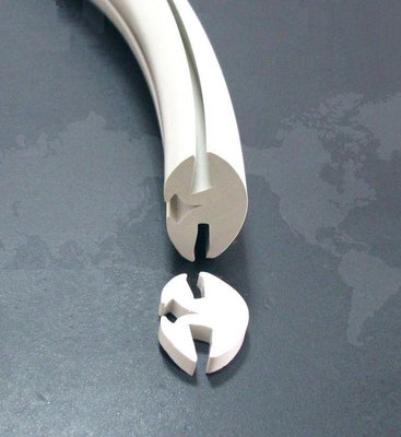 custom Co-extrusion plastic glass shower door seal strip of UPVC / PVC / EPDM