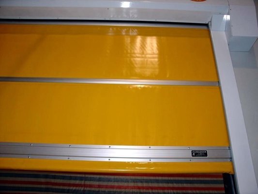Custom Automatic Durable PVC High Speed Rolling Shutter Doors in Yellow Color