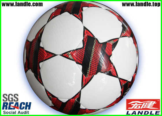 Colorful Official Soccer Balls for Promotion Machine Stitched With Rubber Bladder