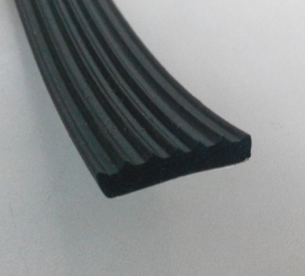 Black Door Rubber Seal , Waterproof Wooden Door Seal For Mechanical And Electrical