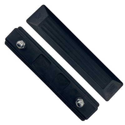 Black Excavator Undercarriage Parts Track Link Rubber Pad For Crane Crawler Shoe