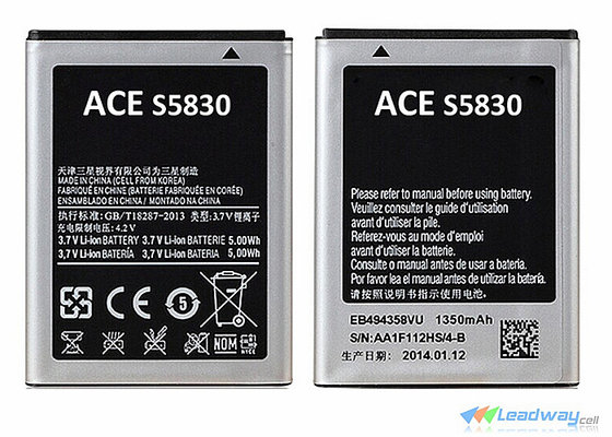 Lithium Cell Phone Battery for Samsung Galaxy ACE S5830