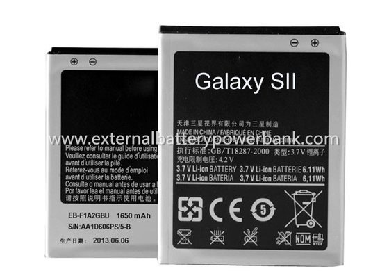Replacement Lithium Ion Cell Phone Battery 1650mAh For Galaxy S2  I9100