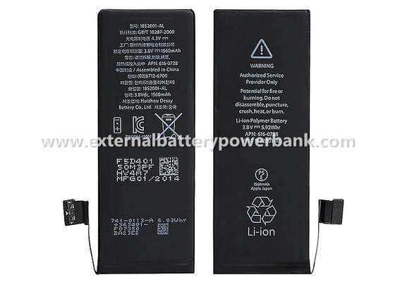 1560mAh Built-in Li-ion iPhone Replacement Batteries for Apple iPhone 5S