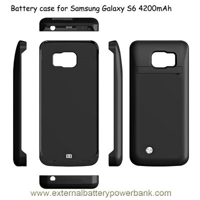 Samsung Galaxy S6 External Battery Case Handle Bracing Protect