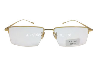 China Semi rim Men's titanium optical frame Classic eyewear high quality supplier