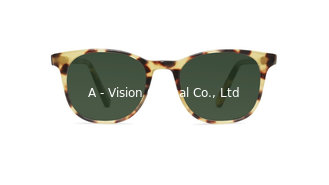 China Vintage Acetate Sunglasses for Men Women Classic Retro Designer Style with Handmade Acetate 100% UV 400 Protection supplier