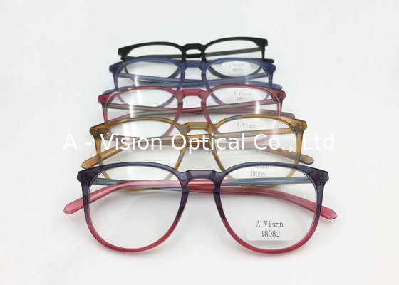Lightweight round acetate optical frame eyewear for Men&amp; Women supplier