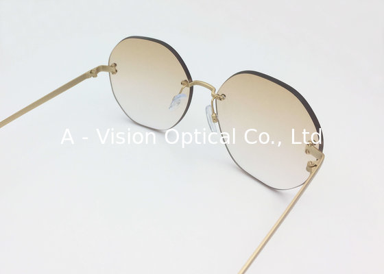 Lightweight rimless titanium sunglasses Men Women accessories UV protection 100% supplier