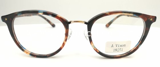 Light-weight combined frame with acetate &amp; titanium eyewear spectale frames supplier