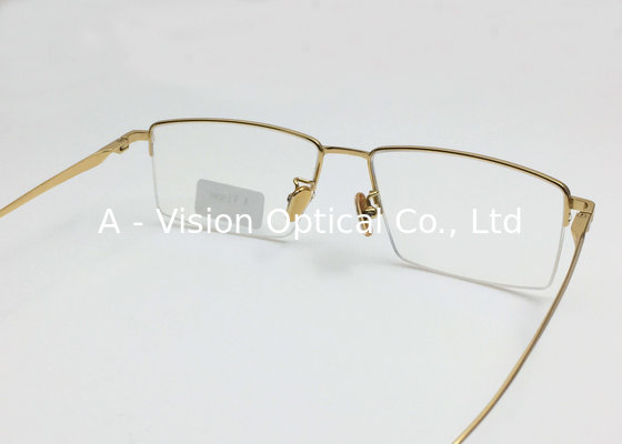 Semi rim Men's titanium optical frame Classic eyewear high quality supplier