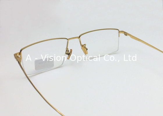 Semi rim Men's titanium optical frame Classic eyewear high quality supplier