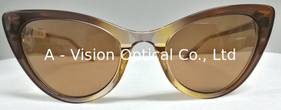 Super cateye sunglasses Plastic sun wear polarized lens Natural material supplier