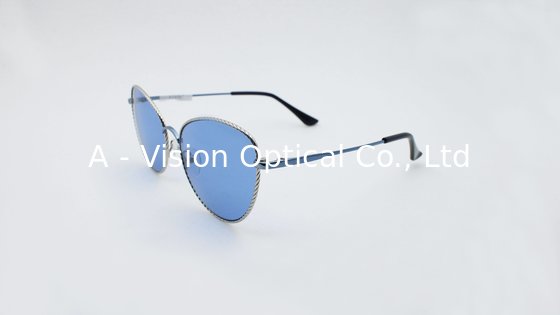 Fashion metal Sunglases Women accessories UV protaction 100% round eye shape supplier