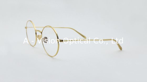 Titanium Eyeglass Frame Non-prescription Round Untralight High quality Unisex eyewear supplier