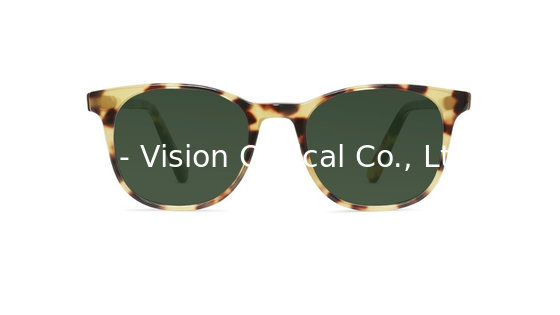 Vintage Acetate Sunglasses for Men Women Classic Retro Designer Style with Handmade Acetate 100% UV 400 Protection supplier