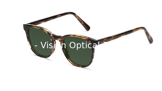 Vintage Acetate Sunglasses for Men Women Classic Retro Designer Style with Handmade Acetate 100% UV 400 Protection supplier
