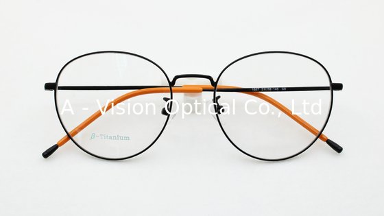 Titanium Full Frame Non-Prescription Glasses Optical Eyeglassess with Blue Light Blocking Round Retro Style Glasses supplier