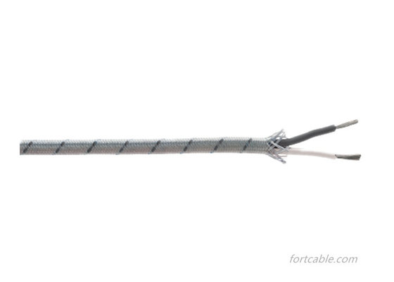 Fiberglass Insulated K Type Thermocouple Extension Wire Flame Retardant