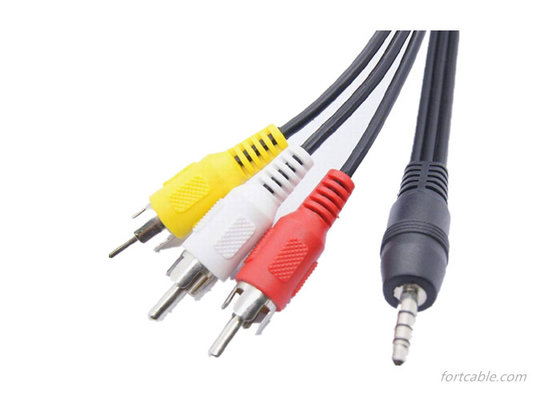 One To Three Terminals Cable Harness Assembly Audio / Video Support High Definition TV