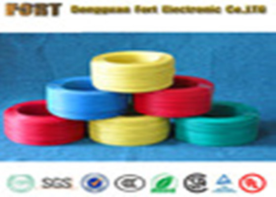 Braid Shielding Teflon Heating Wire , 300V Rating Voltage FEP Flat Electrical Wire