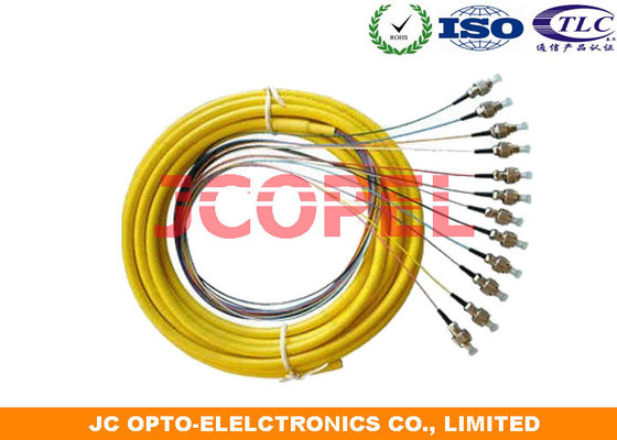 FC / UPC Single Mode Fiber Optic Patch Cord 12 Core Fiber Patch Cable