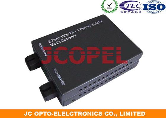 1310nm Ethernet Fiber Media Converter Single Mode / 1 Port 100Base Fx Media Converter