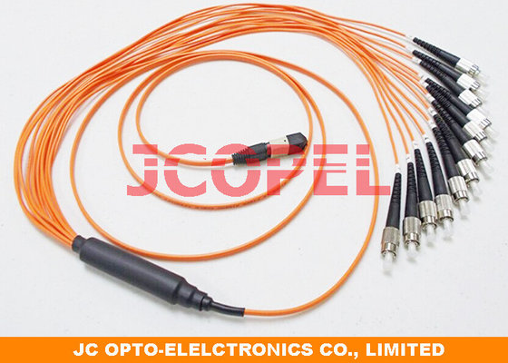 MPO Male / Female Fiber Cable Patch Cord FC Connector MM / SM Fiber Jumper
