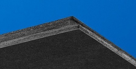 Edge Sound Absorption Fiberglass Ceiling Panels Black Square For Modern Buildings