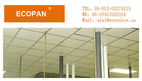 15 mm Thickness Suspended Ceiling Board , Sound Absorption Ceiling Panels