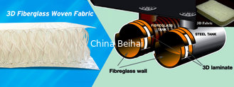 China Corrosion application 3D fiberglass spacer fabric for double wall full GRP tank lining supplier