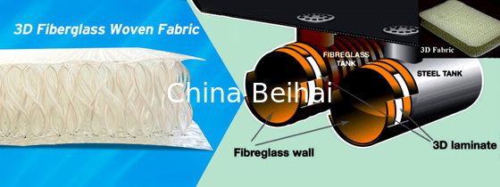 Corrosion application 3D fiberglass spacer fabric for double wall full GRP tank lining supplier