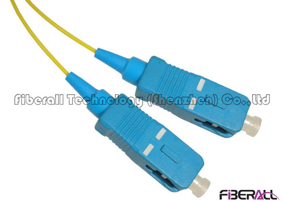 Simplex SM SC Pigtail , 0.9mm Yellow Loose Tube Optical Fiber Pigtail supplier