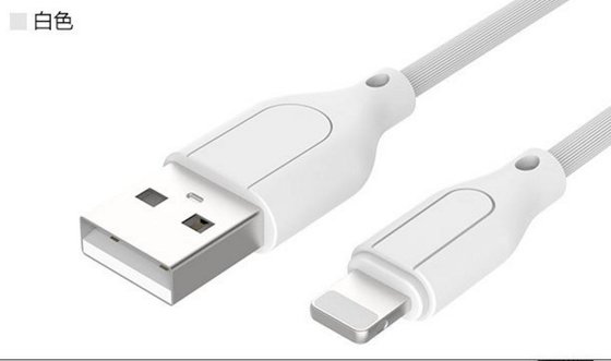 Fast Charging USB Power Cable Copper Wire Cores IPhone 6 7 / IPad 2.1A Application