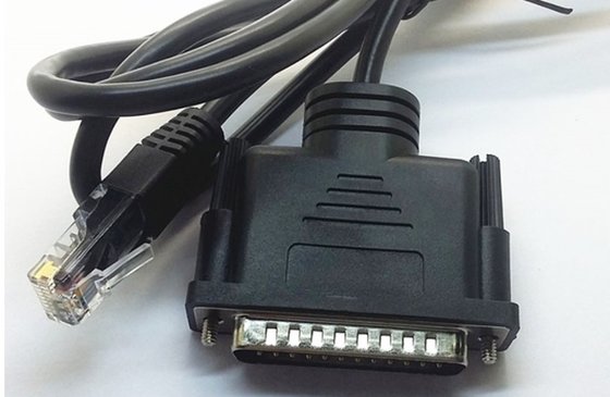 D-SUB25 To 8P8C Custom Molded Cable Assemblies Signal Cable DB25 Male To RJ45 Male