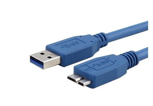 Blue Dc Charging Cable Usb 3.0 To Micro Usb A B Male - Female Customized