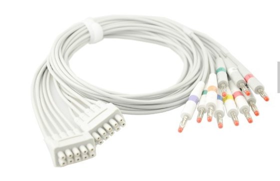 10 Lead Medical EKG Cable Leadwires , ECG Truck Cable GE Marquette Multi - Link