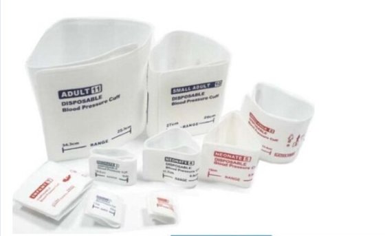 Neonate Disposable Blood Pressure Cuff , NIBP Cuff Blood Pressure Monitor Two Tubes