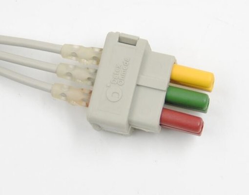 OHMEDA Split 3 Lead ECG Cable , ECG Lead Wires Clip Patient End 2.5m Length