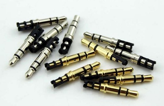 Electrical Cable Connectors Jack 3.5mm R Connector With Tail Plug To Fix Cable Stable