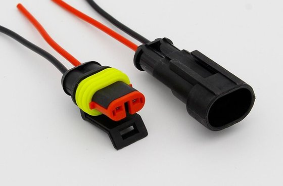 2 Pin Way Sealed Waterproof Electrical Cable Connectors Plug Set Auto Connectors